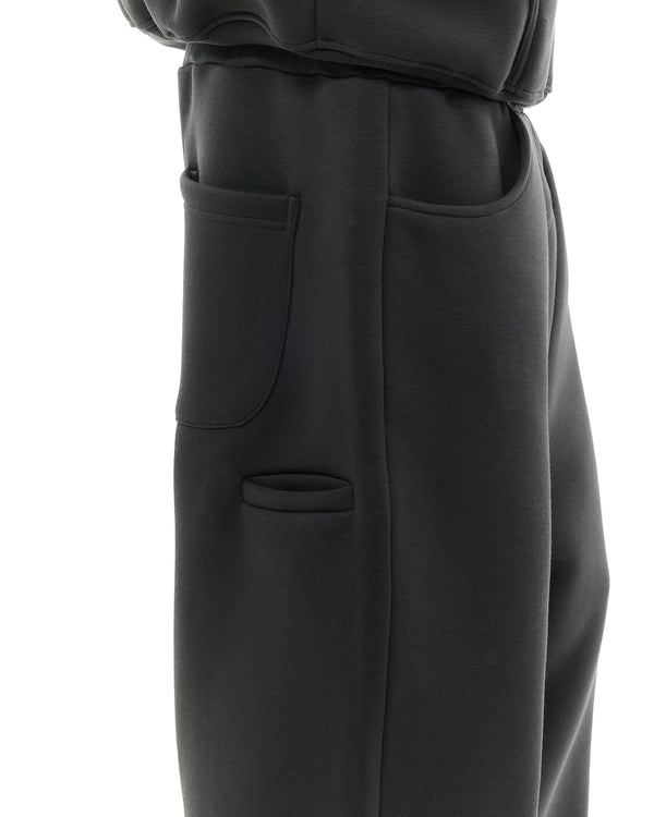 COZY STRAIGHT LEG SWEATS - GRANITE