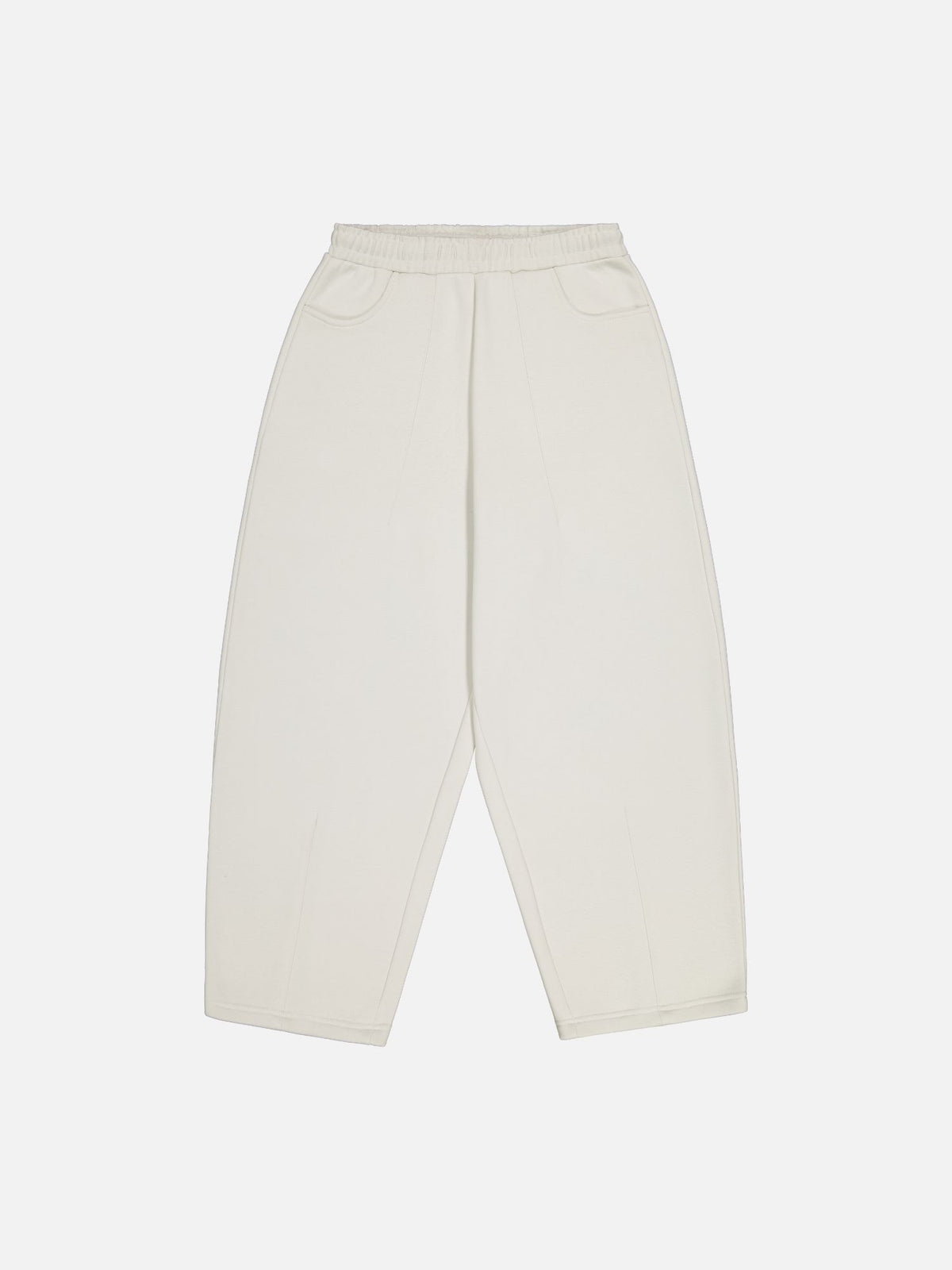 COZY STRAIGHT LEG SWEATS - CHALK